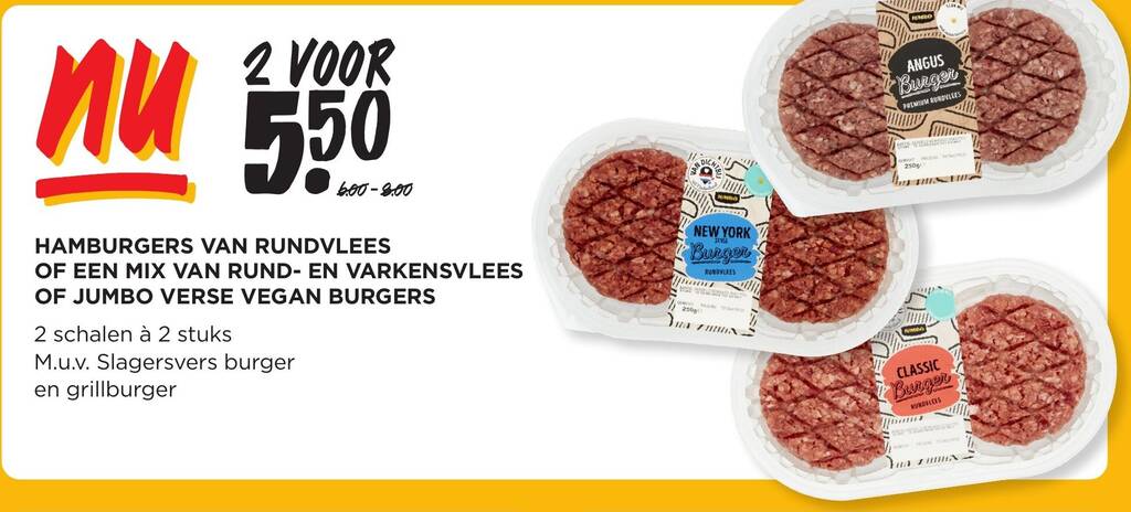 HAMBURGERS VAN RUNDVLEES OF EEN MIX VAN RUND- EN VARKENSVLEES OF VERSE ...