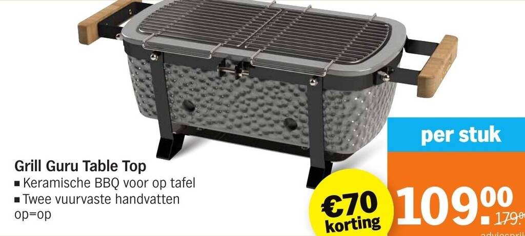 Grill Guru Table Top aanbieding bij Albert Heijn