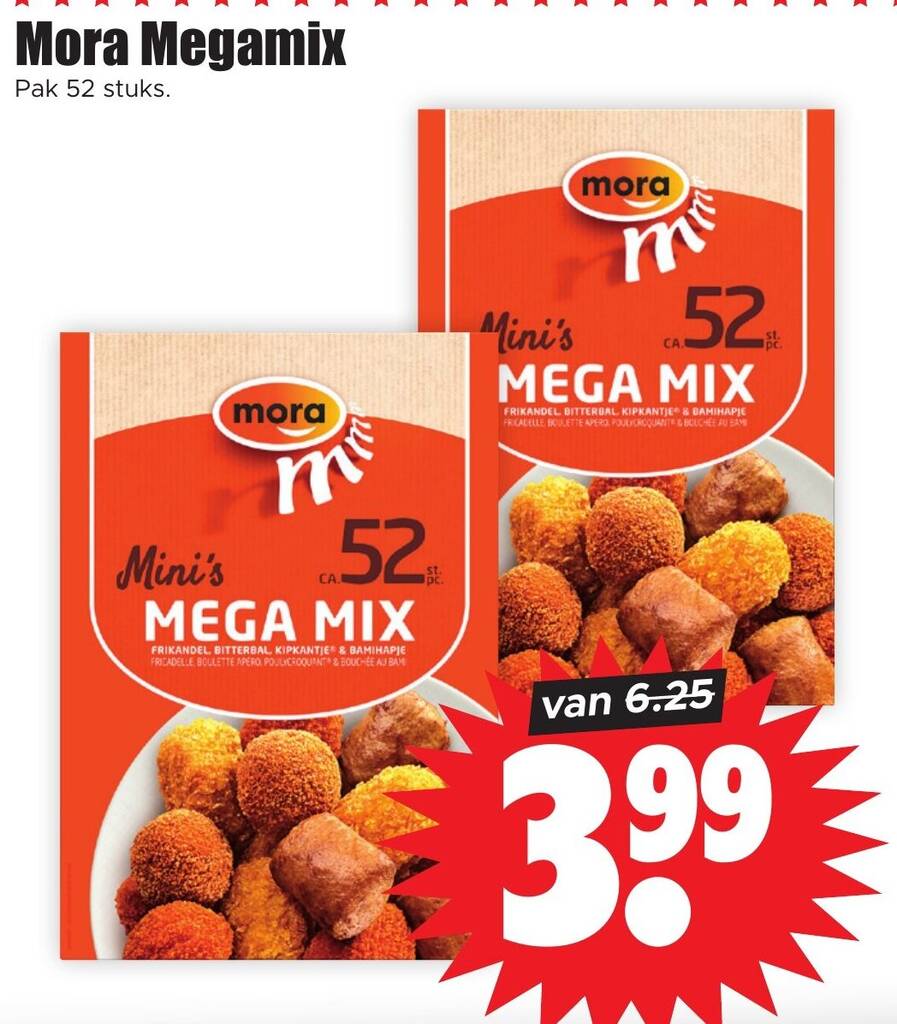 Mora Megamix Pak 52 stuks aanbieding bij Dirk
