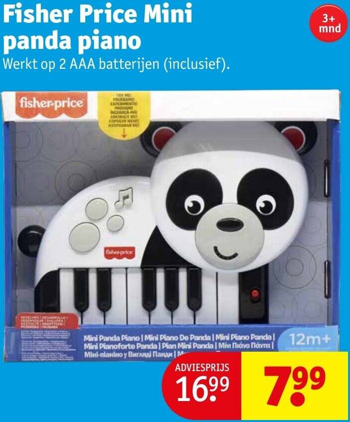 Fisher Price Mini panda piano aanbieding bij Kruidvat