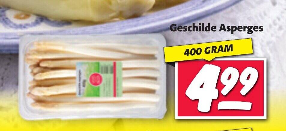 Geschilde Asperges 400 GRAM aanbieding bij Nettorama