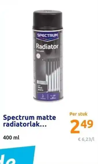 Spectrum matte radiatorlak.. 400ml aanbieding bij Action