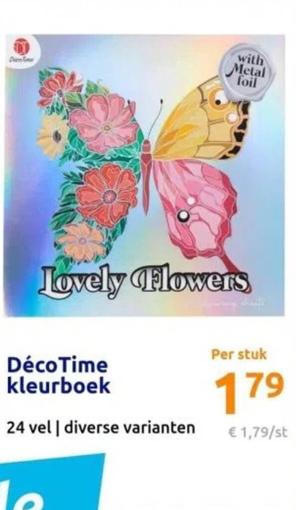 Déco Time kleurboek aanbieding bij Action