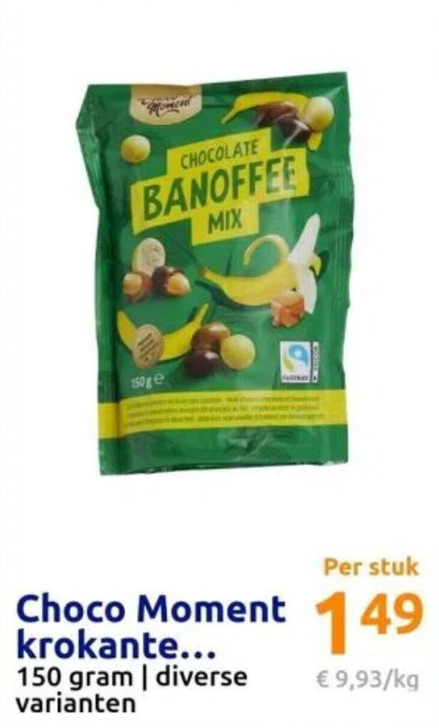 Choco Moment krokante.. 150g aanbieding bij Action