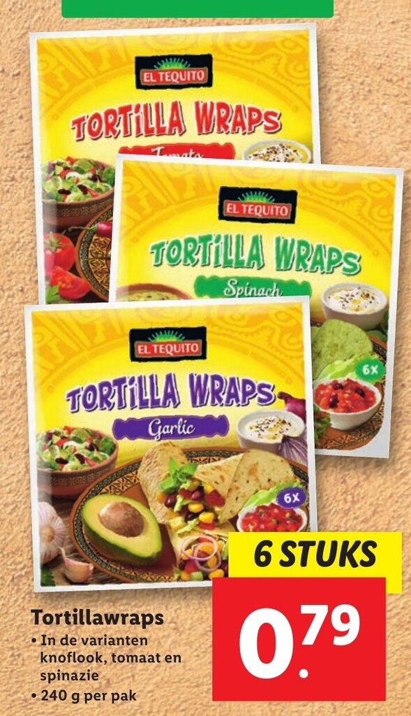 Tortillawraps aanbieding bij Lidl