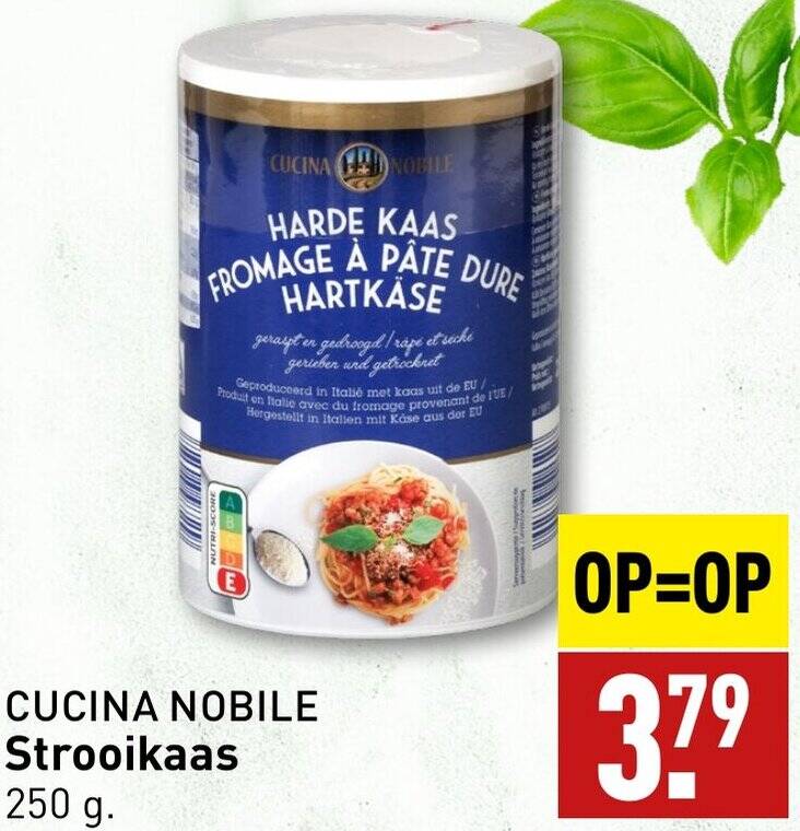 CUCINA NOBILE Strooikaas 250g aanbieding bij ALDI