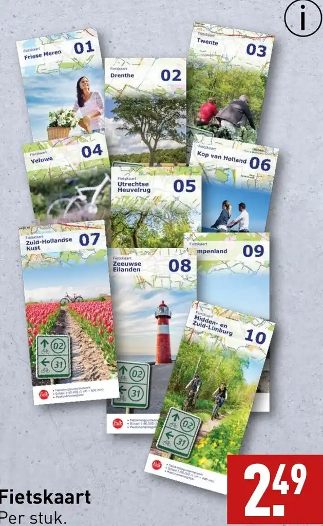 Fietskaart aanbieding bij ALDI