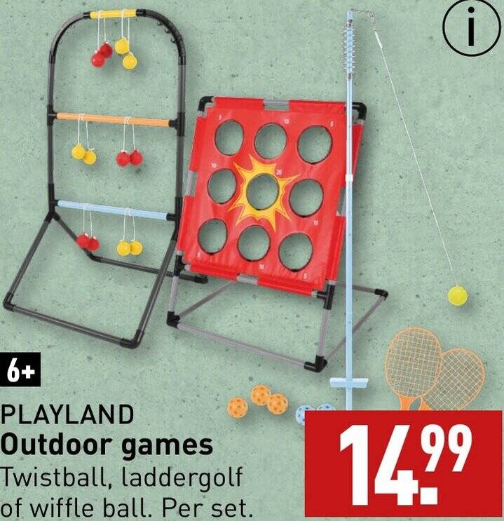 PLAYLAND Outdoor games aanbieding bij ALDI