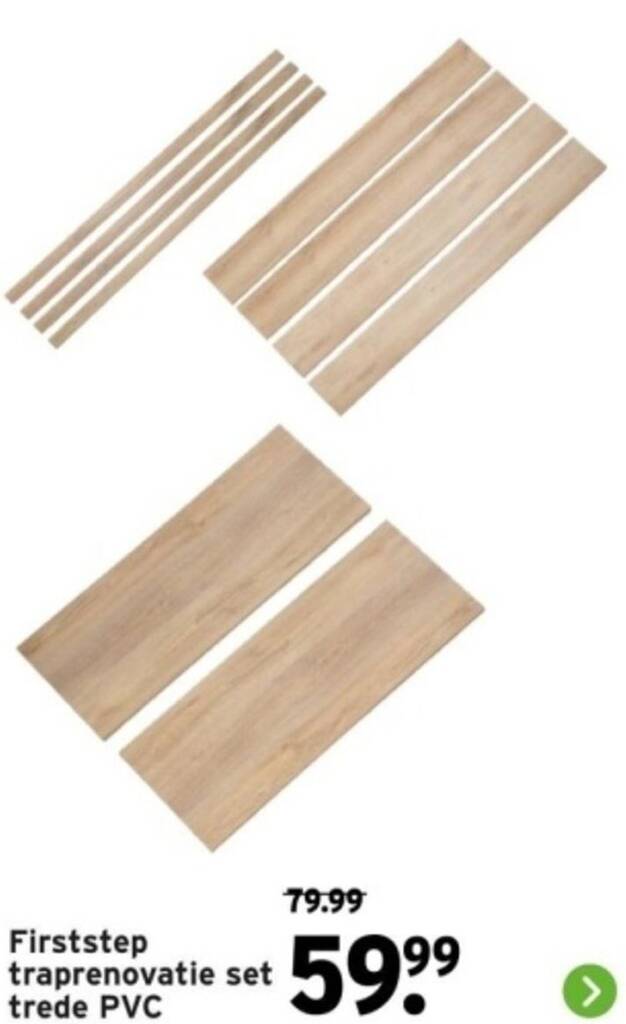 Firststep traprenovatie set trede PVC aanbieding bij GAMMA