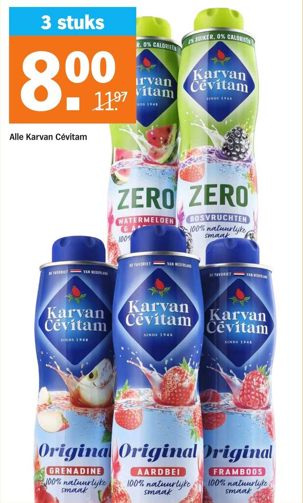 Alle Karvan Cévitam 3 stuks aanbieding bij Albert Heijn