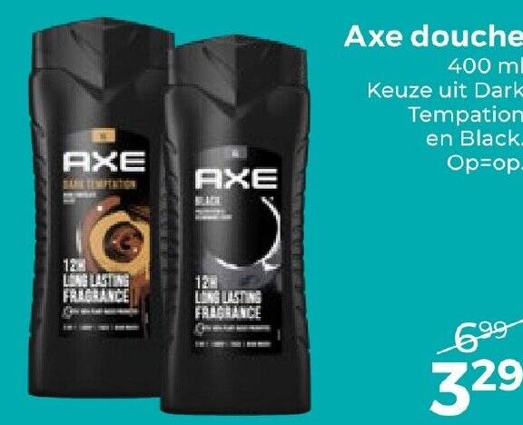 Axe douche 400ml aanbieding bij Trekpleister