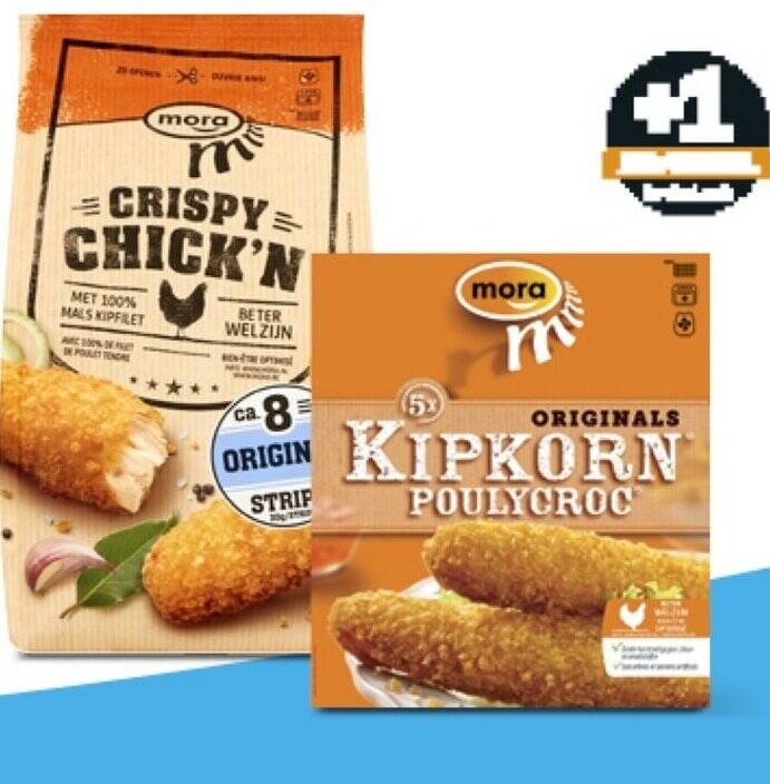 Mora originals of crispy chicken per stuk aanbieding bij Hoogvliet