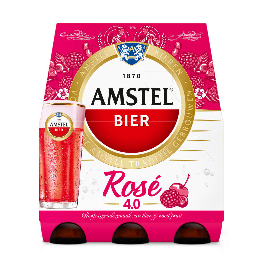 Amstel Rose bier 6x33cl aanbieding bij Dekamarkt