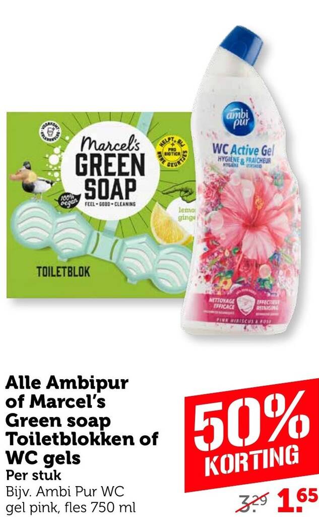 Alle Ambipur of Marcel's Green soap Toiletblokken of WC gels aanbieding ...