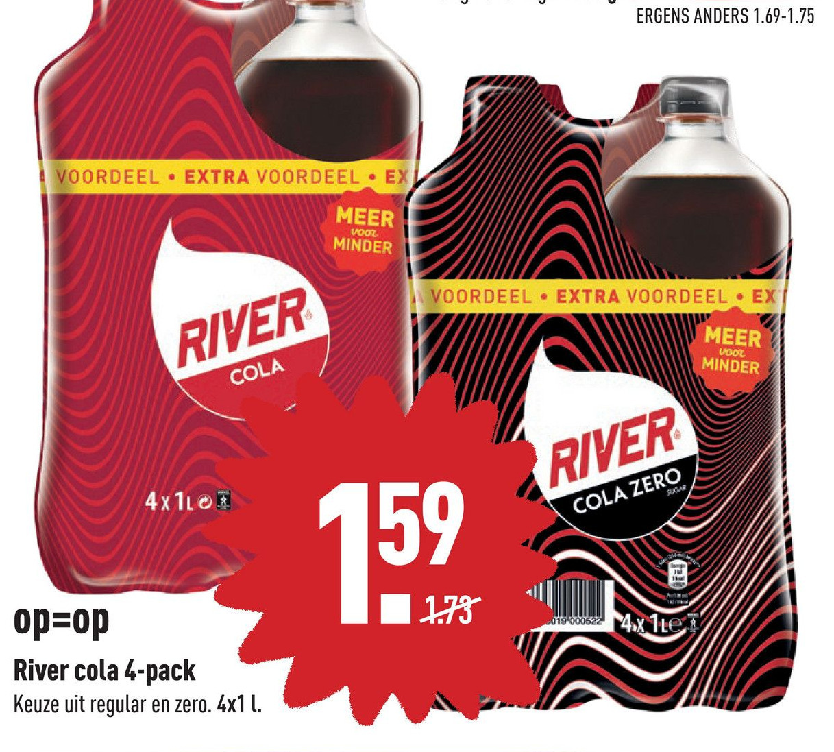 River cola 4-pack aanbieding bij ALDI