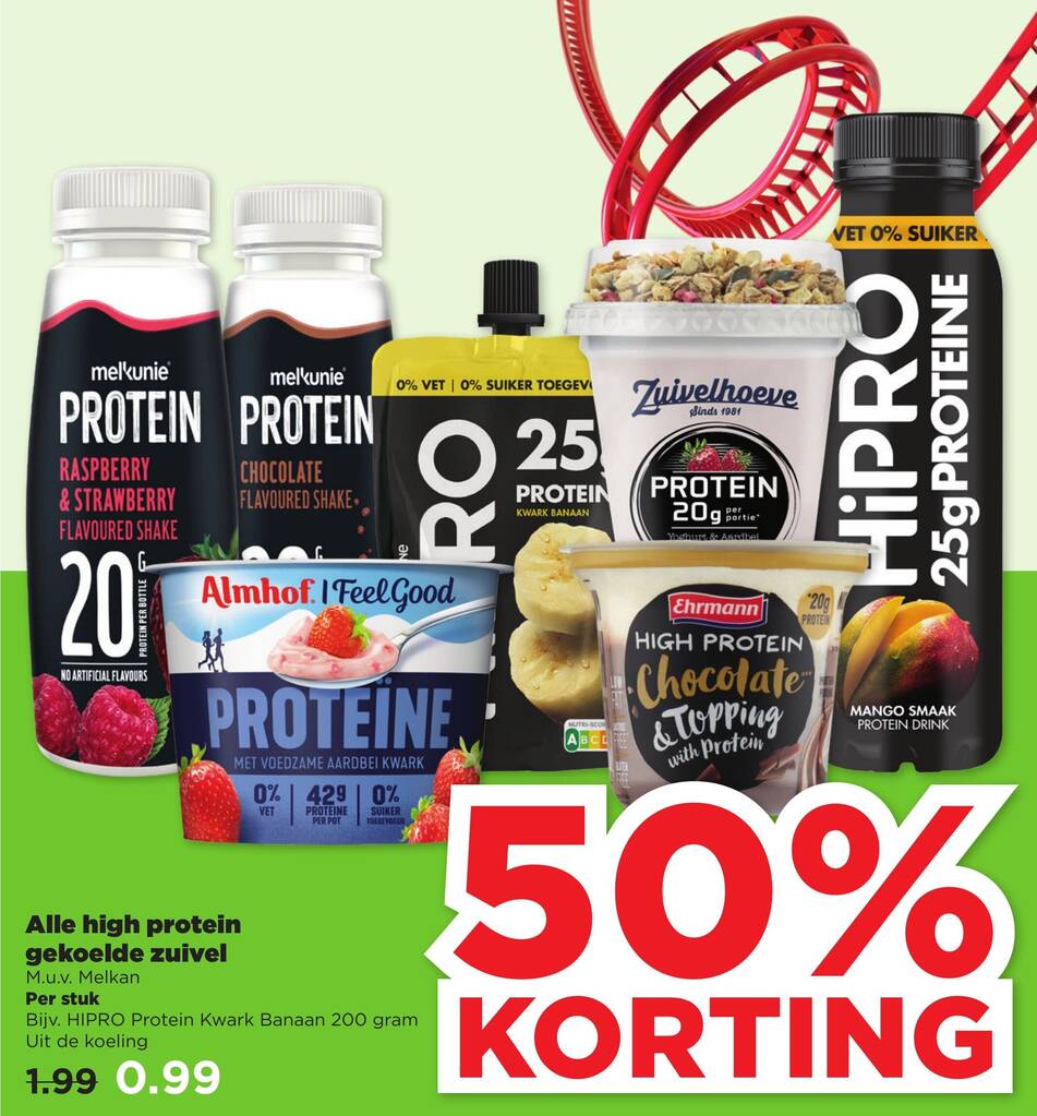 Alle high protein gekoelde zuivel per stuk aanbieding bij PLUS