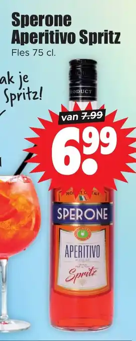 Sperone Aperitivo Spritz 75cl aanbieding bij Dirk