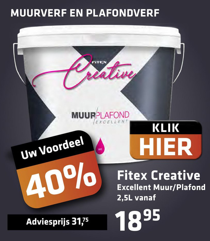 MUURVERF EN PLAFONDVERF aanbieding bij De voordeelmarkt