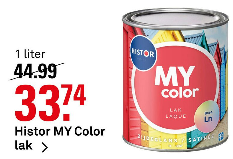 Histor MY Color lak aanbieding bij Karwei