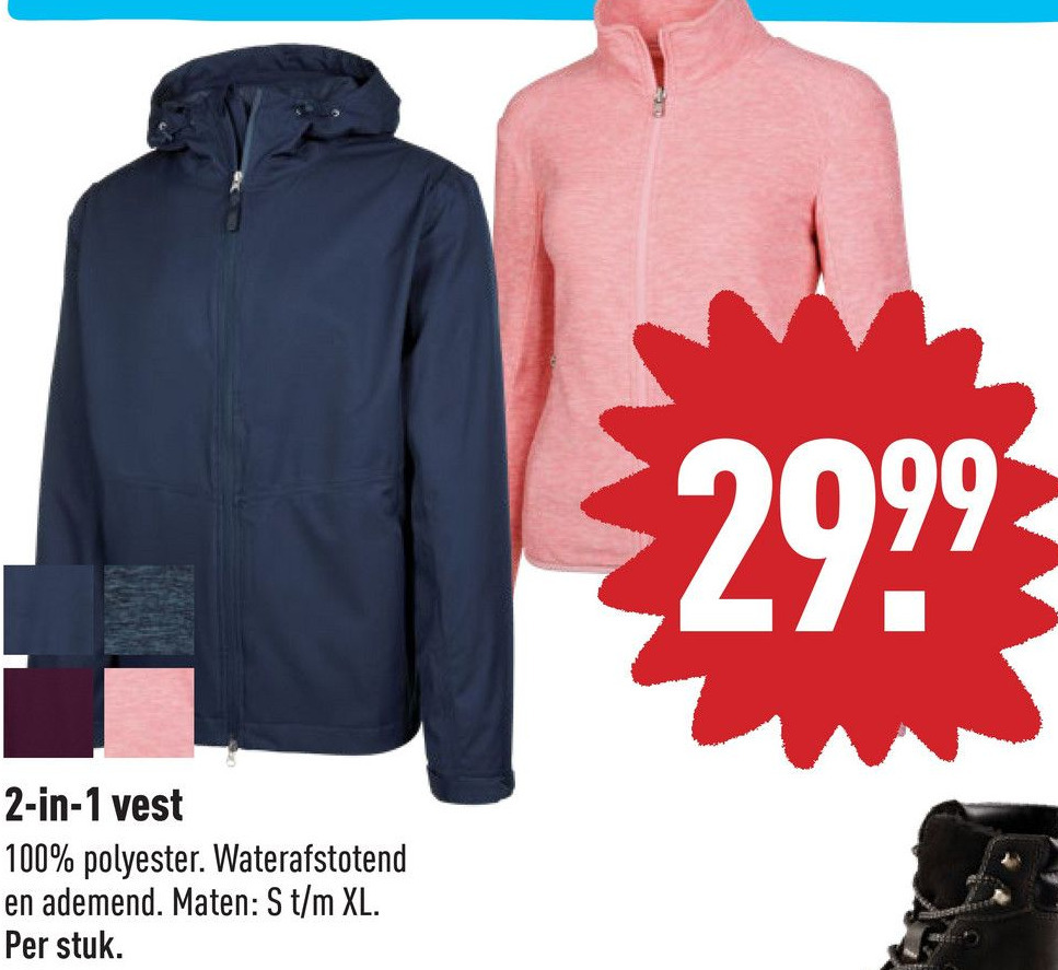 2-in-1 vest aanbieding bij ALDI