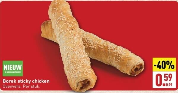 Borek sticky chicken aanbieding bij ALDI