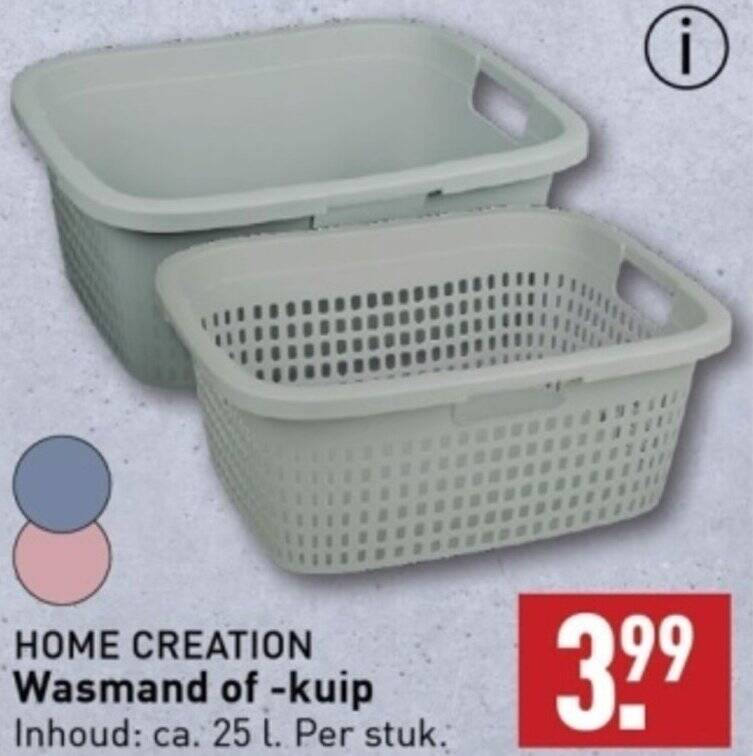 HOME CREATION Wasmand of kuip aanbieding bij ALDI