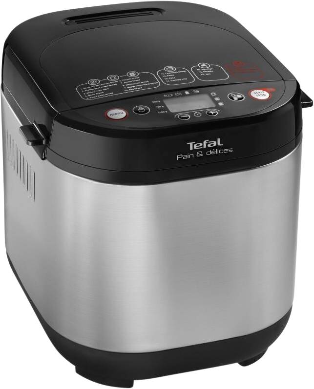 Tefal Pain & Délices PF240E, Broodbakmachine 1kg, yoghurt, glutenvrij, roestvrij staal ...