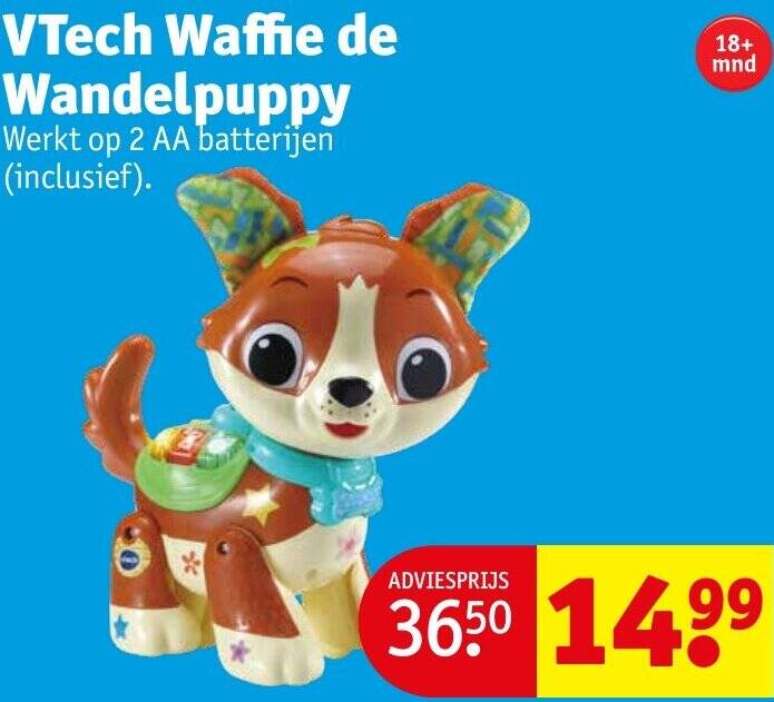VTech Waffie de Wandelpuppy aanbieding bij Kruidvat