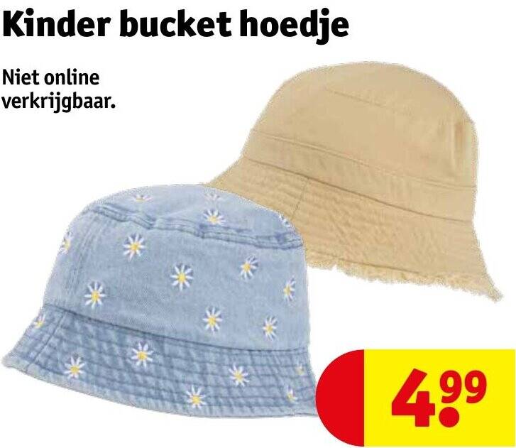 Kinder bucket hoedje aanbieding bij Kruidvat