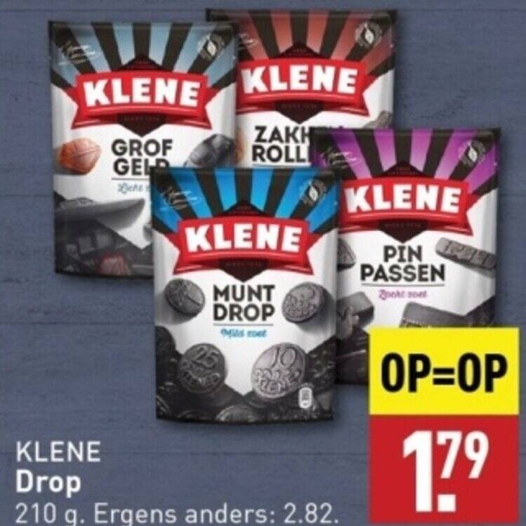 KLENE Drop 210g aanbieding bij ALDI