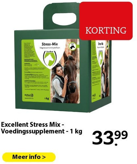Excellent Stress Mix - Voedingssupplement - 1 kg aanbieding bij Pets Place