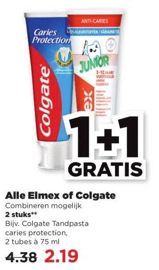 Alle Elmex of Colgate aanbieding bij PLUS