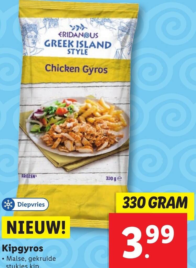 Kipgyros 330g aanbieding bij Lidl