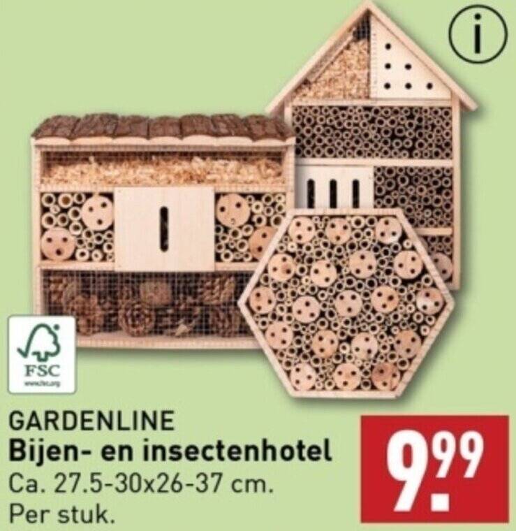 GARDENLINE Bijen en insectenhotel aanbieding bij ALDI