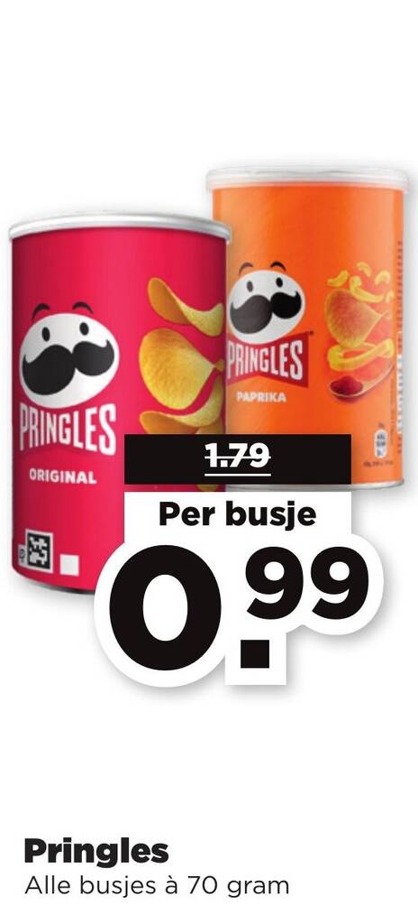 Pringles 70g aanbieding bij PLUS