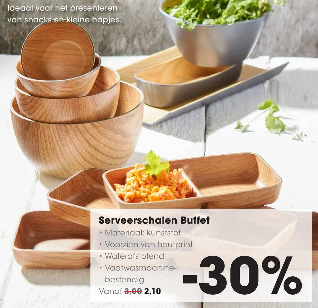 Serveerschalen Buffet aanbieding bij HANOS