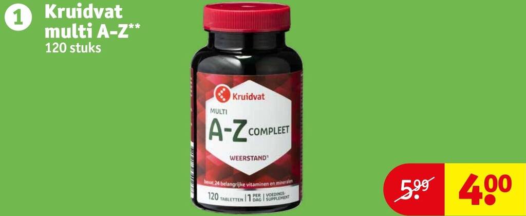 multi A-Z aanbieding bij Kruidvat