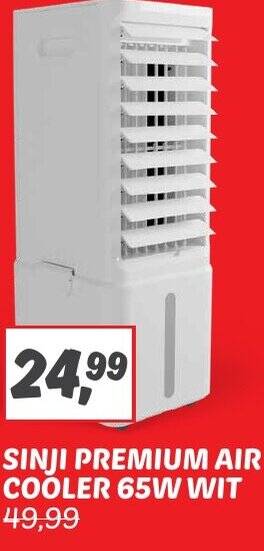 Sinji premium air cooler 65W wit aanbieding bij Dekamarkt