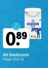 AH Kookroom Pakje 250 ml aanbieding bij Albert Heijn