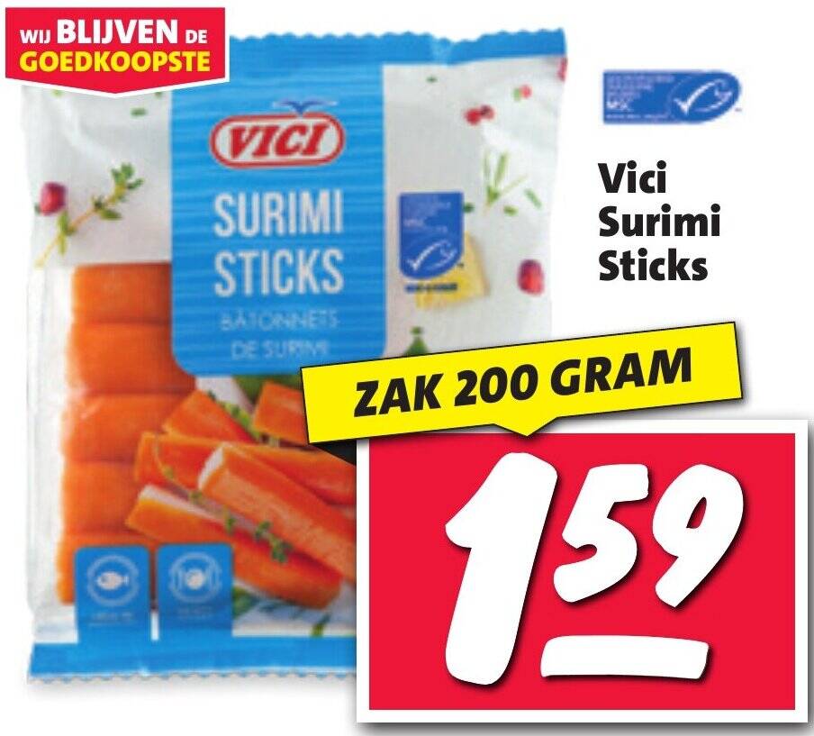 Vici Surimi Sticks 200g aanbieding bij Nettorama