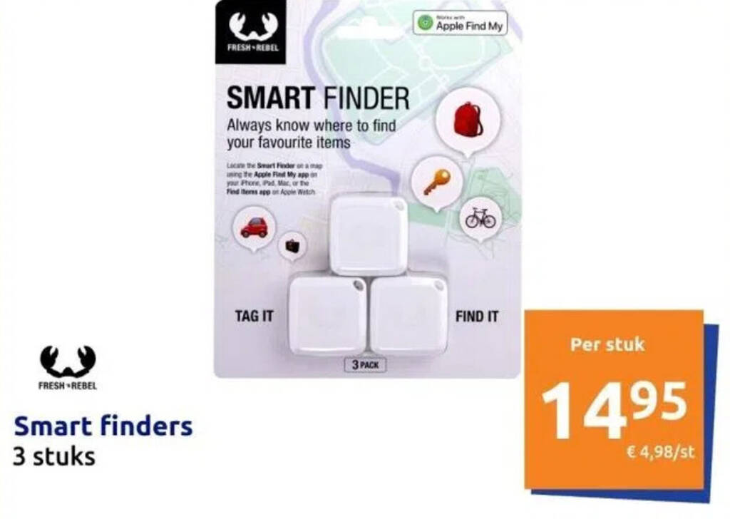 Smart Finders 3 stuks aanbieding bij Action