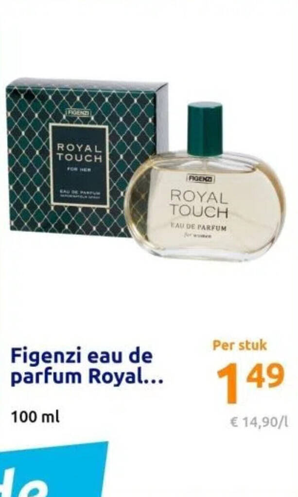 Figenzi eau de parfum Royal. 100ml aanbieding bij Action