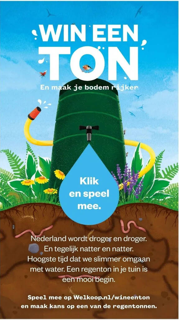 WIN EEN TON En maak je bodem rijker aanbieding bij Welkoop