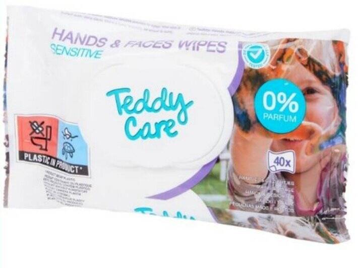 Teddy care hand en gezichtsdoekjes aanbieding bij Action