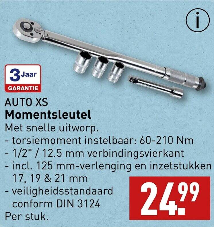 AUTO XS Momentsleutel aanbieding bij ALDI