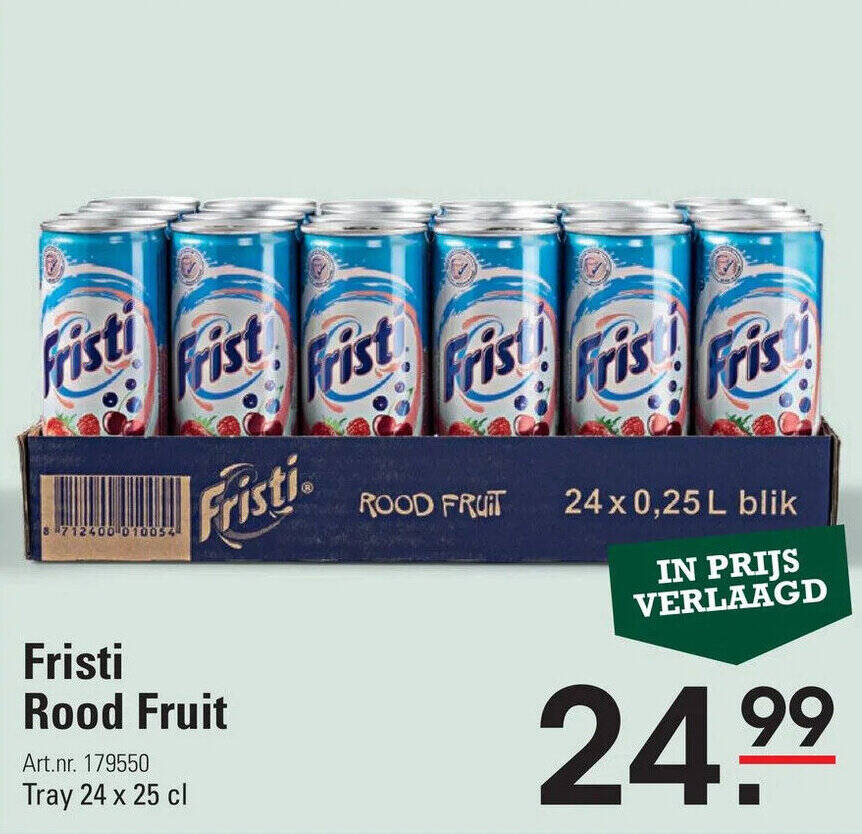 Fristi Rood Fruit 24 x 25 cl 24 x 25 cl. aanbieding bij Sligro