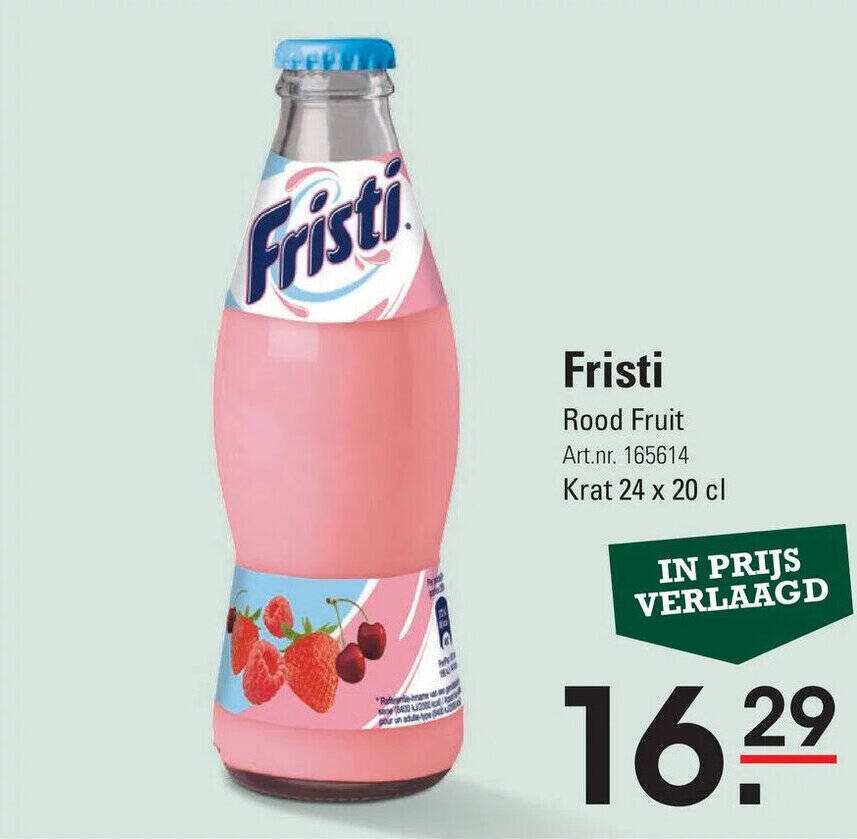 Fristi Rood Fruit 24 x 20 cl aanbieding bij Sligro