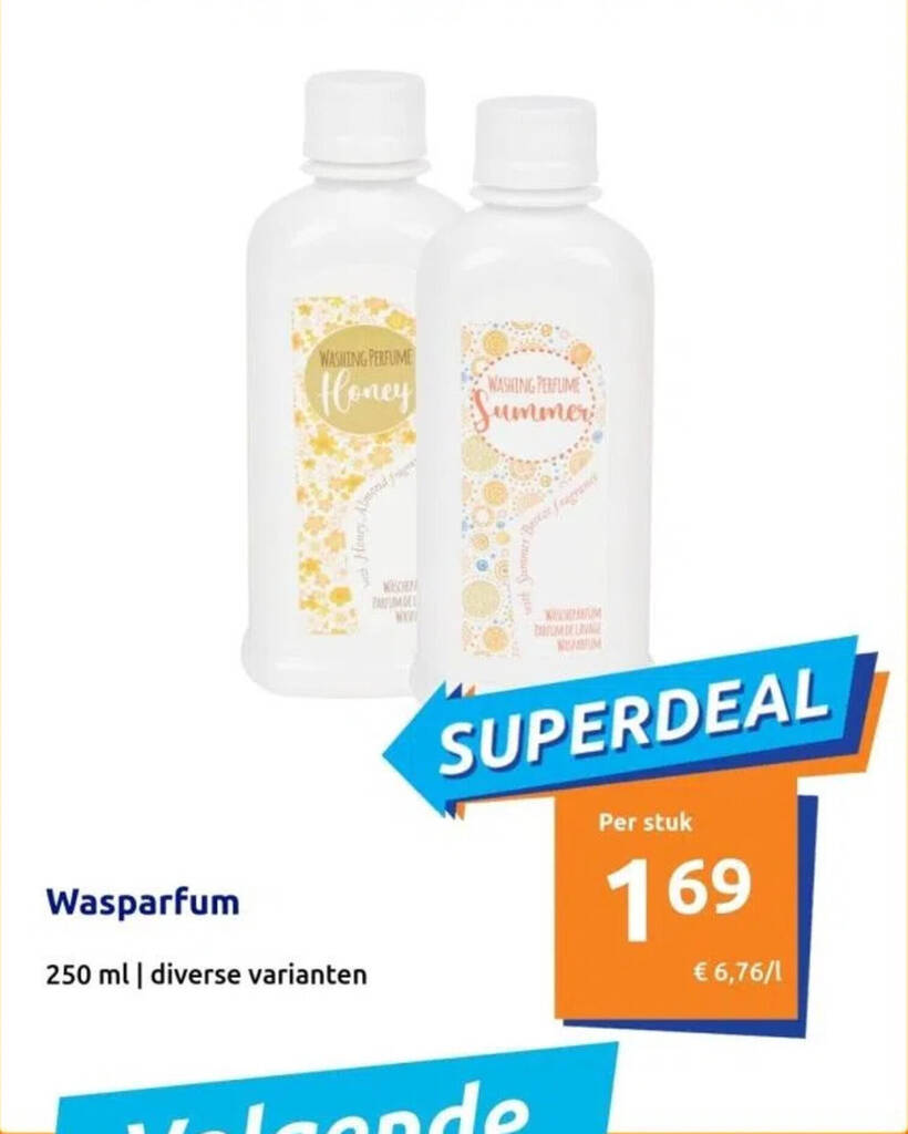 Wasparfum 250 ml aanbieding bij Action