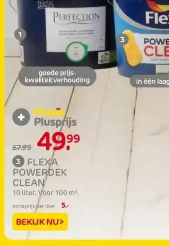 3 FLEXA POWERDEK CLEAN aanbieding bij Praxis