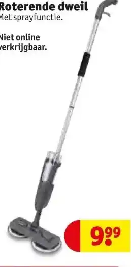 Roterende dweil Met sprayfunctie. aanbieding bij Kruidvat